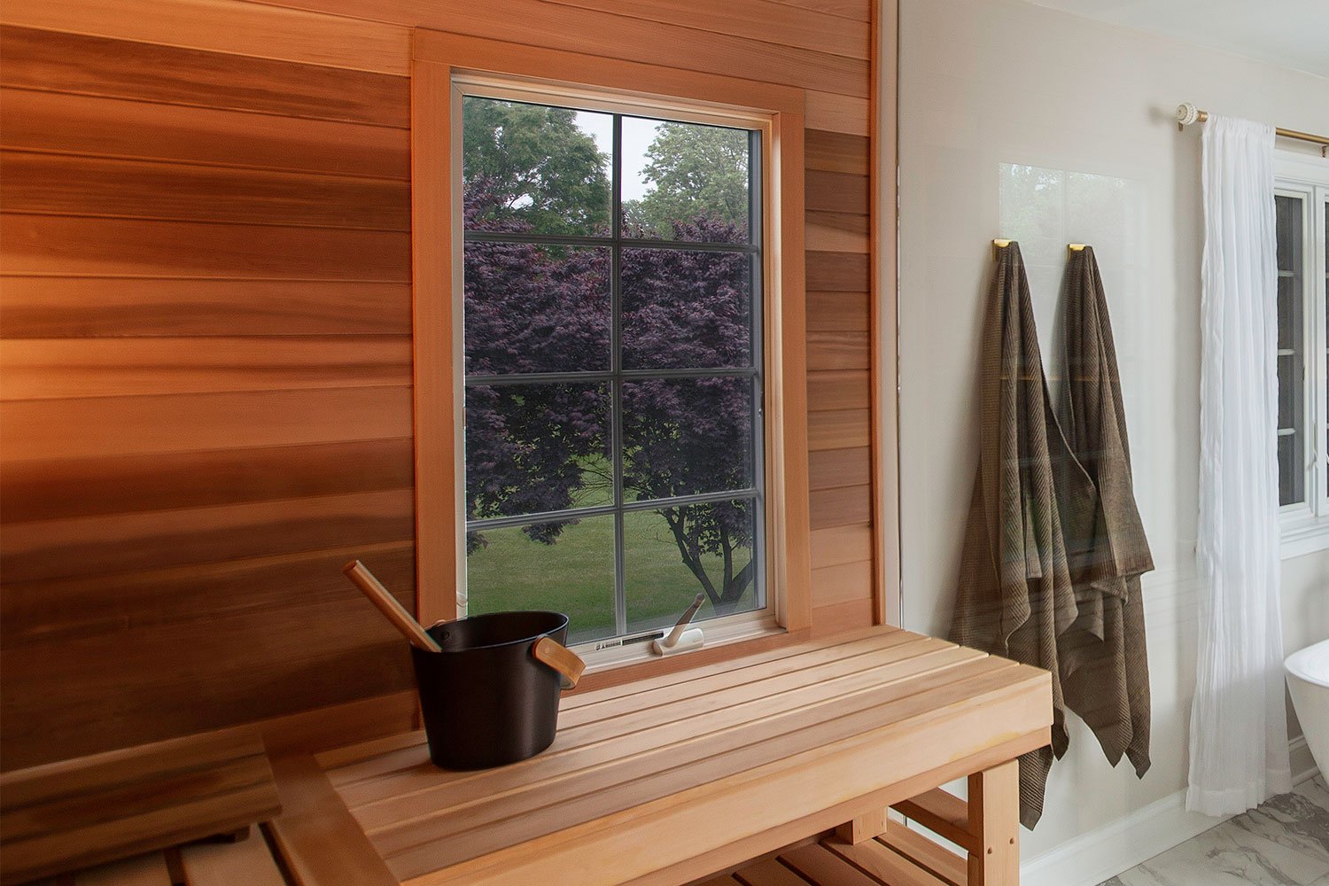 Custom Built Traditional Indoor Saunas, by Finnleo