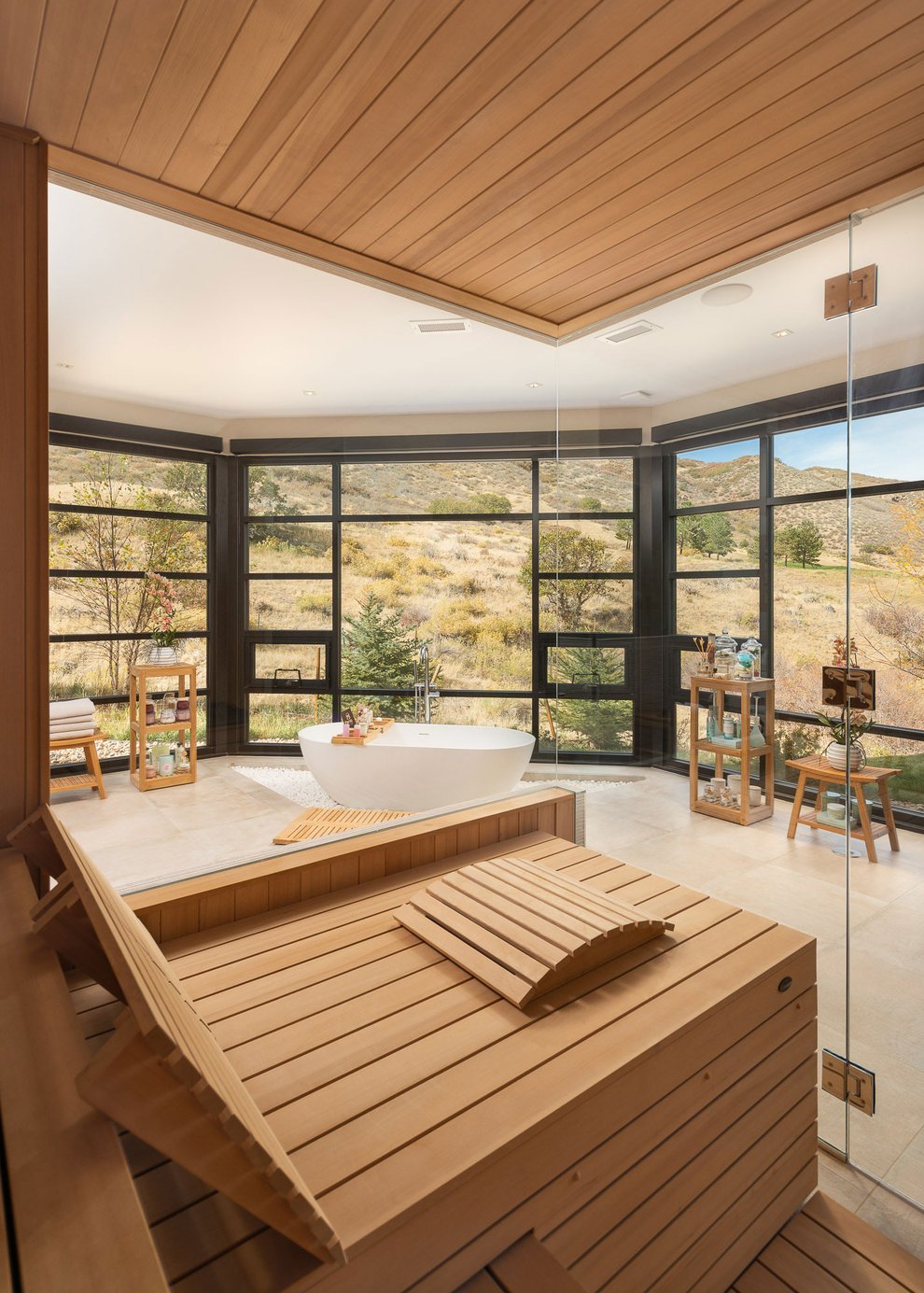 Custom Sauna Room Design Tops Off Luxury Home Spa